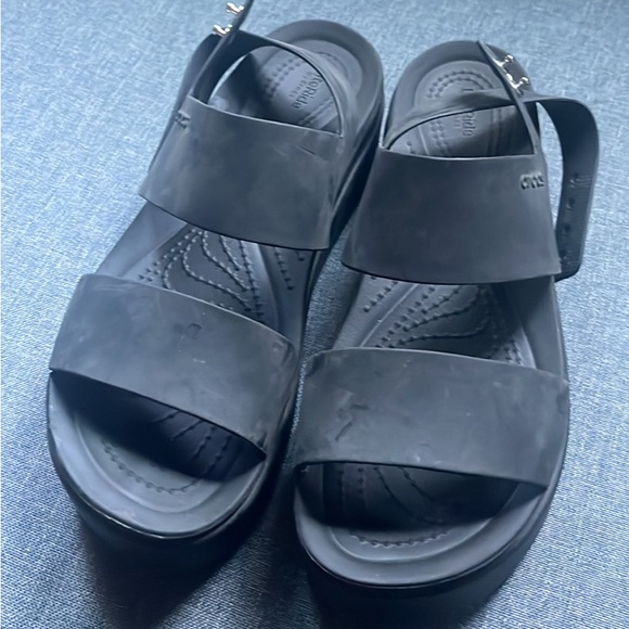 CROCS | Shoes | Black Crocs Sandals Size 8 Womens | Poshmark